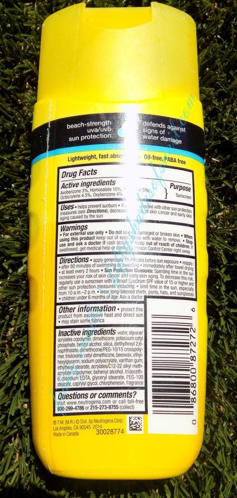 Review: Neutrogena Beach Defense Broad Spectrum Sunscreen Lotion SPF 70 ...